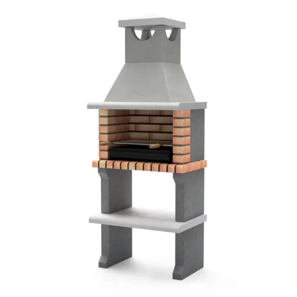 Barbacoa de hormigón y ladrillo Luna – Jardínyterraza.es